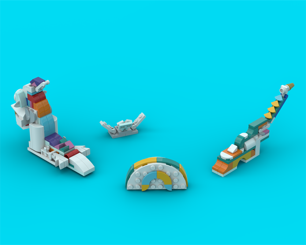 Lego Moc 31140 Mystical Sea Serpent By Briquoleur Rebrickable Build
