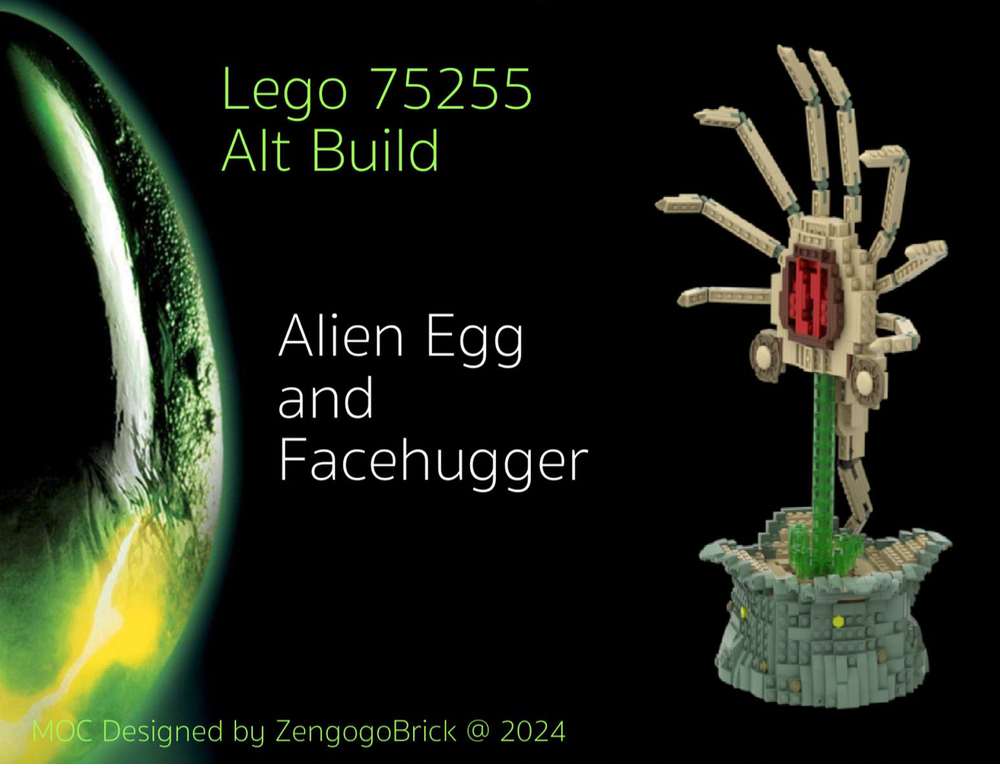 LEGO MOC 75255 Alien Egg and Facehugger by zengogobrick | Rebrickable ...