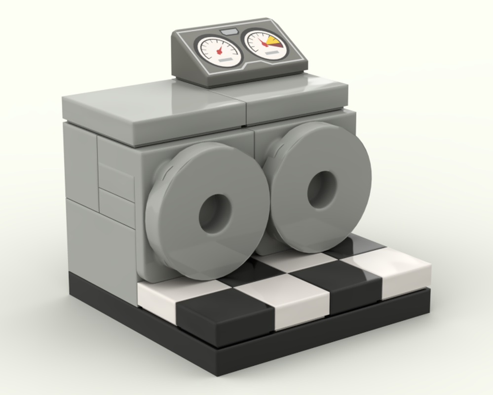 LEGO MOC Washer and Dryer Machine by GlueEater | Rebrickable - Build ...