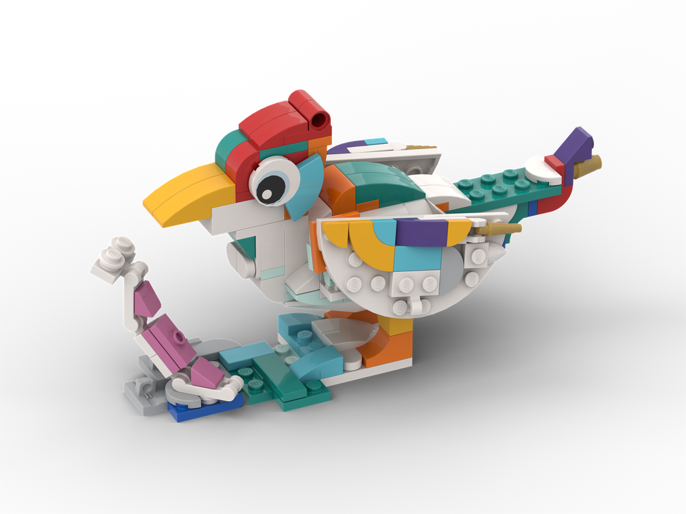 LEGO MOC 31140 Bird & Worm by Briquoleur | Rebrickable - Build with LEGO