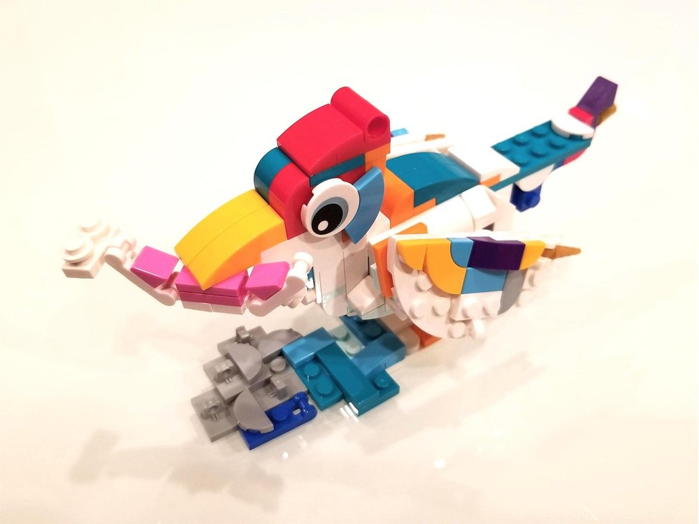 Lego Moc 31140 Bird And Worm By Briquoleur Rebrickable Build With Lego