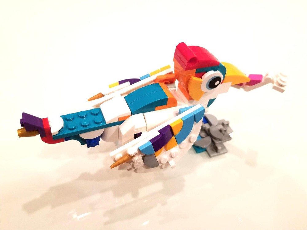 Lego Moc 31140 Bird And Worm By Briquoleur Rebrickable Build With Lego