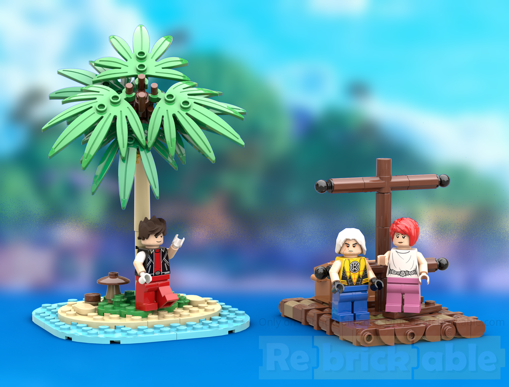 LEGO MOC Destiny Island Raft Adventure by Ultima_Bricks | Rebrickable ...