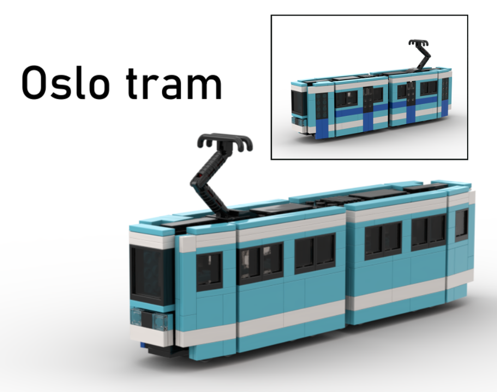 LEGO MOC Oslo Tram by MaizeRanger | Rebrickable - Build with LEGO