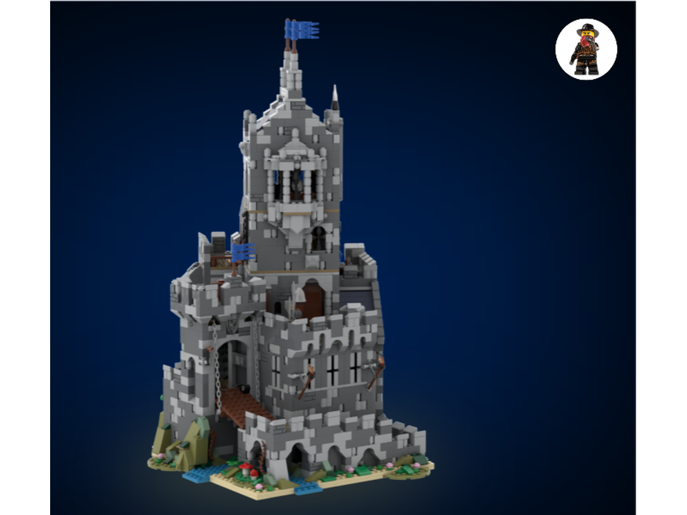 LEGO MOC Mountain Fortress (4x 31120) by MIJbricks | Rebrickable ...