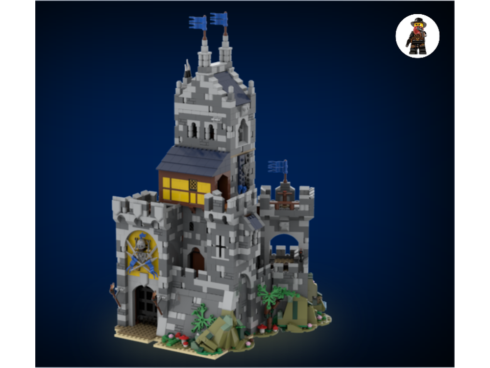 LEGO MOC Mountain Fortress (4x 31120) by MIJbricks | Rebrickable ...