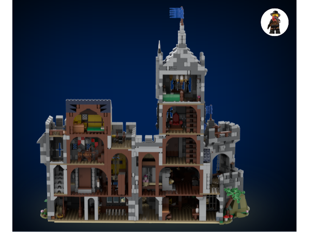 LEGO MOC Mountain Fortress (4x 31120) by MIJbricks | Rebrickable ...