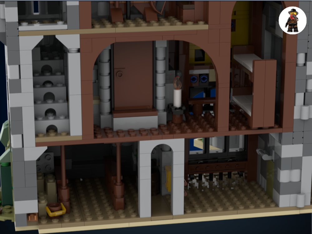 LEGO MOC Mountain Fortress (4x 31120) by MIJbricks | Rebrickable ...