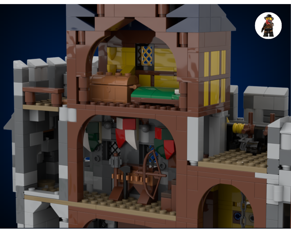 LEGO MOC Mountain Fortress (4x 31120) by MIJbricks | Rebrickable ...