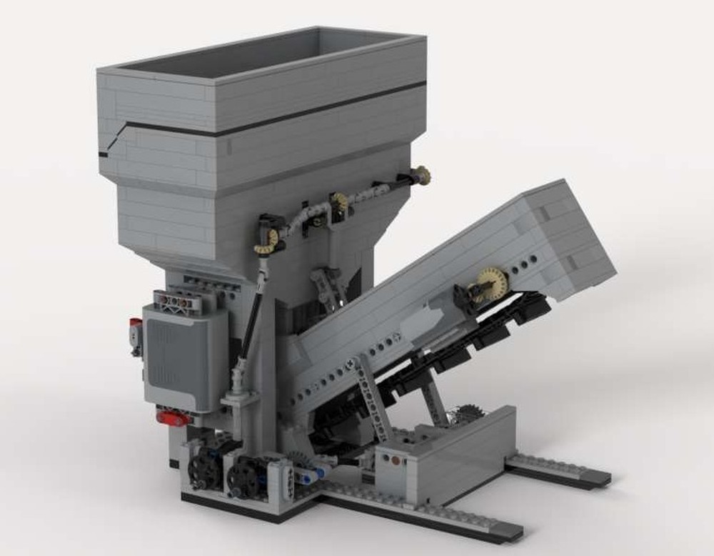 LEGO MOC Conveyor Belt with Bunker by Schmalspurbastler | Rebrickable ...