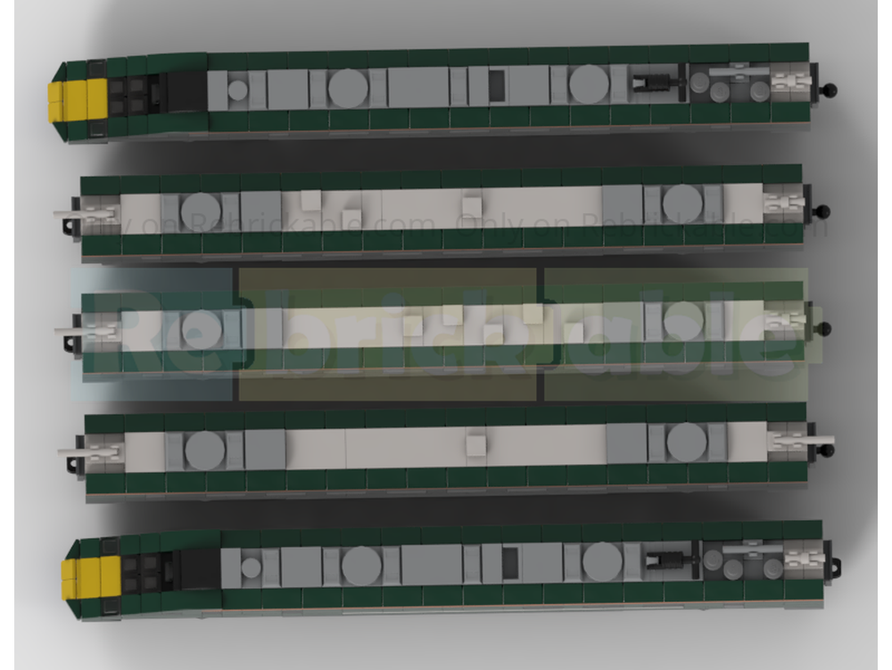 LEGO MOC 4-Wide Class 800/802 'IET' Five Carriage High Speed Intercity ...