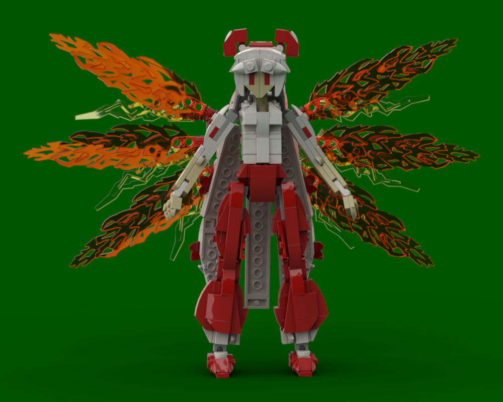LEGO MOC Fujiwara no Mokou (Touhou Project) by Vahmi | Rebrickable ...