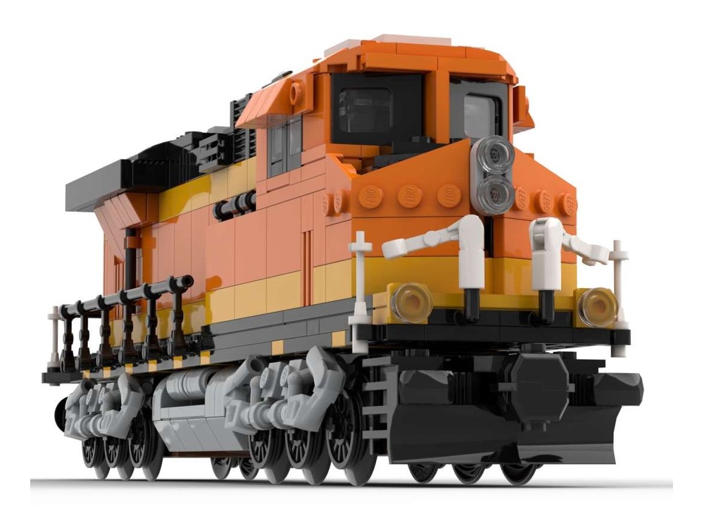 LEGO MOC BNSF Locomotive - 6 wide by Muggle | Rebrickable - Build with LEGO