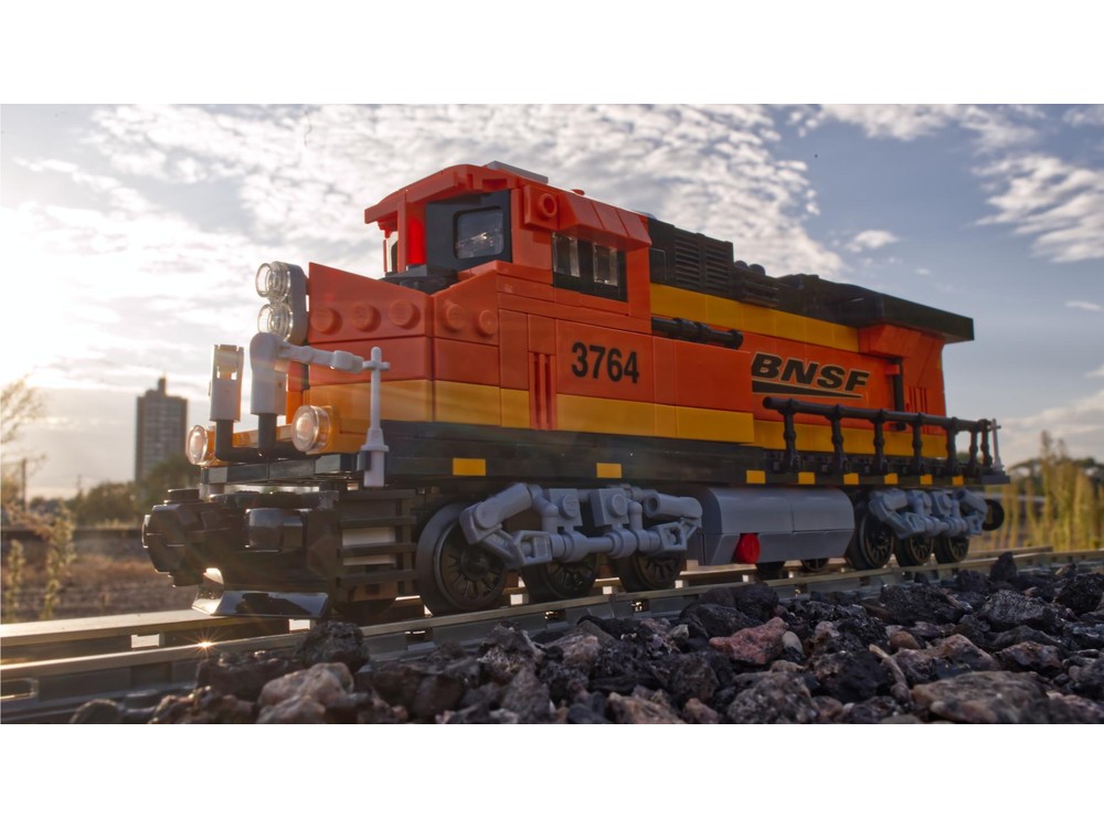 LEGO MOC BNSF Locomotive - 6 wide by Muggle | Rebrickable - Build with LEGO