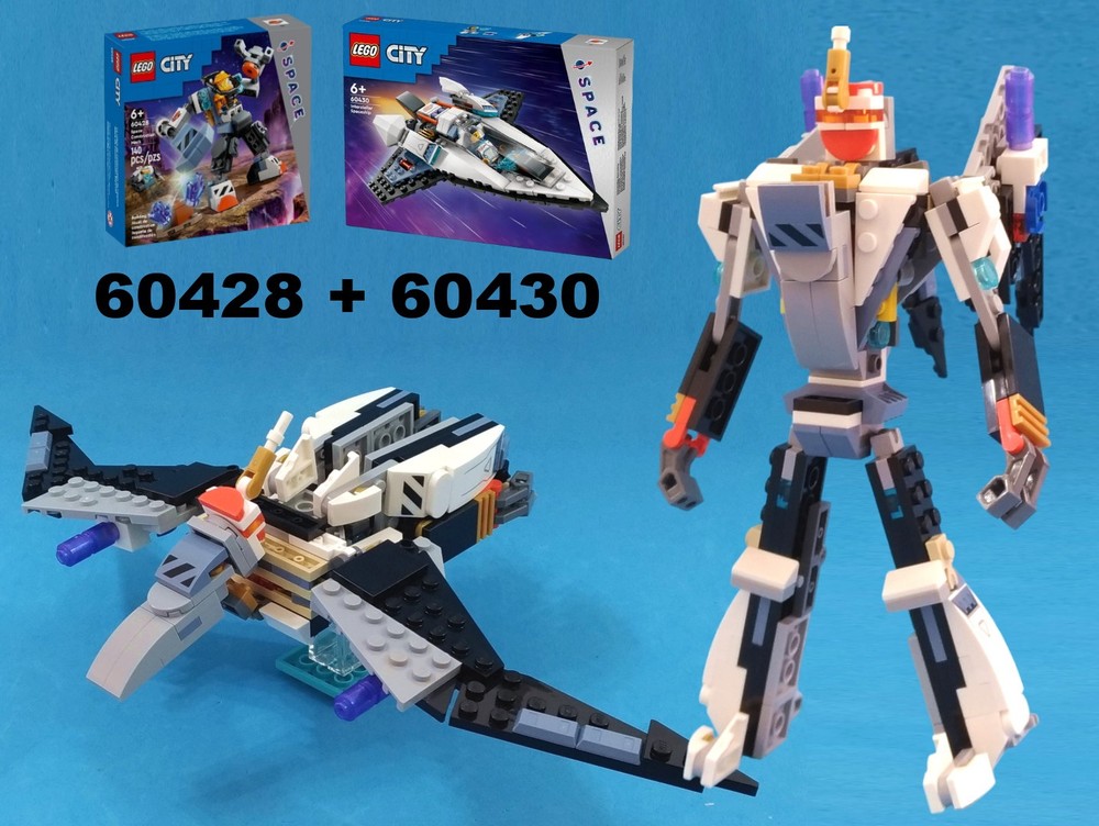 LEGO MOC Transformer Dinobot Swoop Pteranodon using LEGO City Space ...