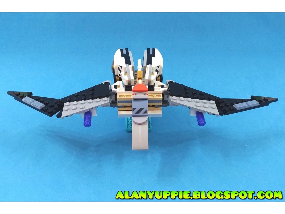 LEGO MOC Transformer Dinobot Swoop Pteranodon using LEGO City Space ...