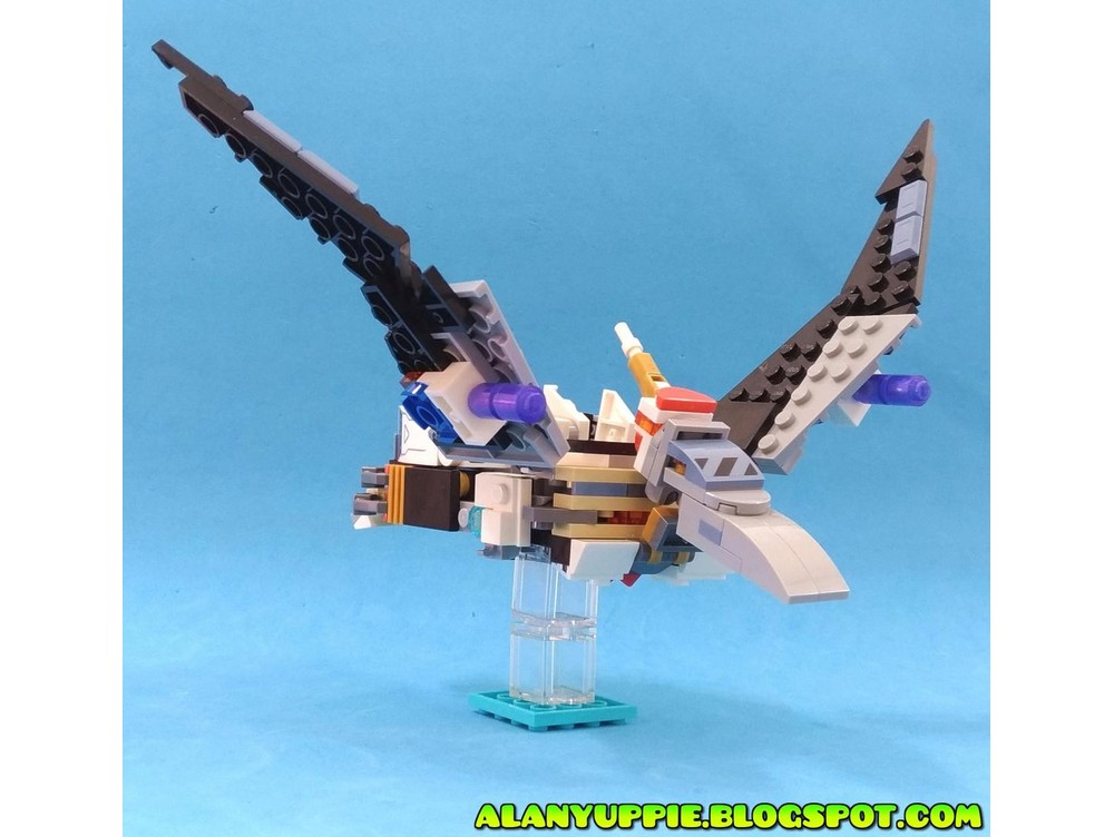 Lego Moc Transformer Dinobot Swoop Pteranodon Using Lego City Space