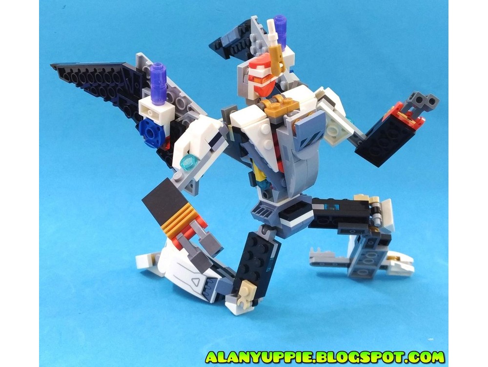 Lego Moc Transformer Dinobot Swoop Pteranodon Using Lego City Space