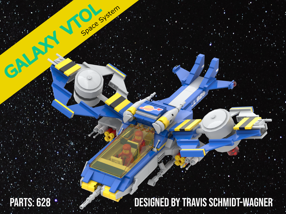 Lego Moc 10497 Alt Build Galaxy Vtol Comet Duster By Camobricktape