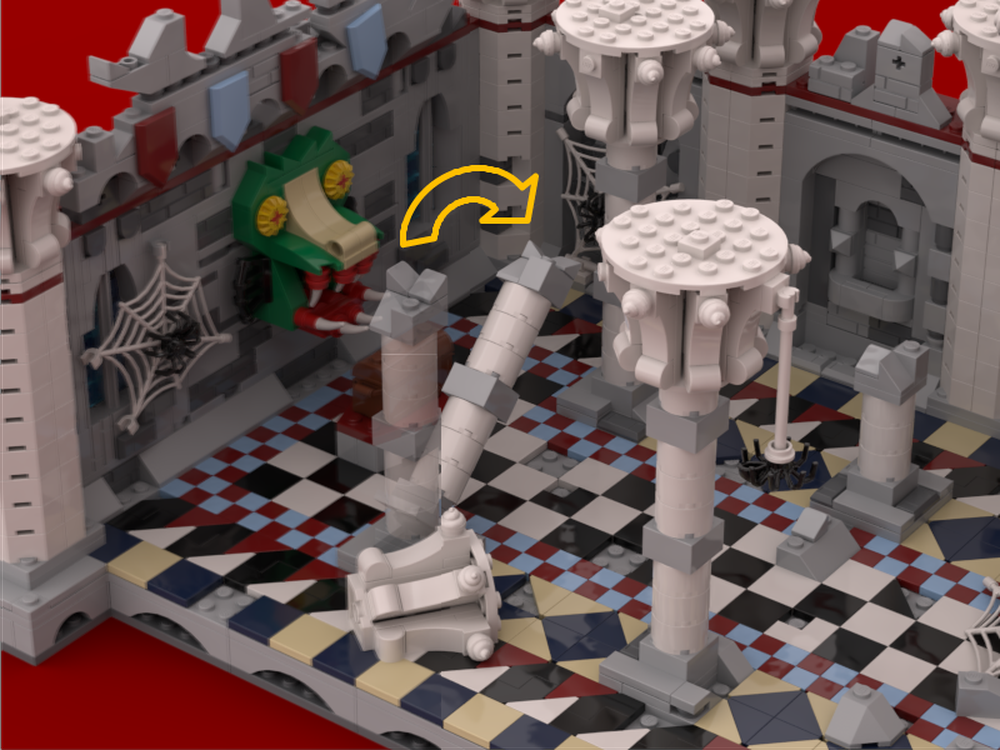 Lego Moc Dungeon With Traps By Symbioza Rebrickable Build With Lego
