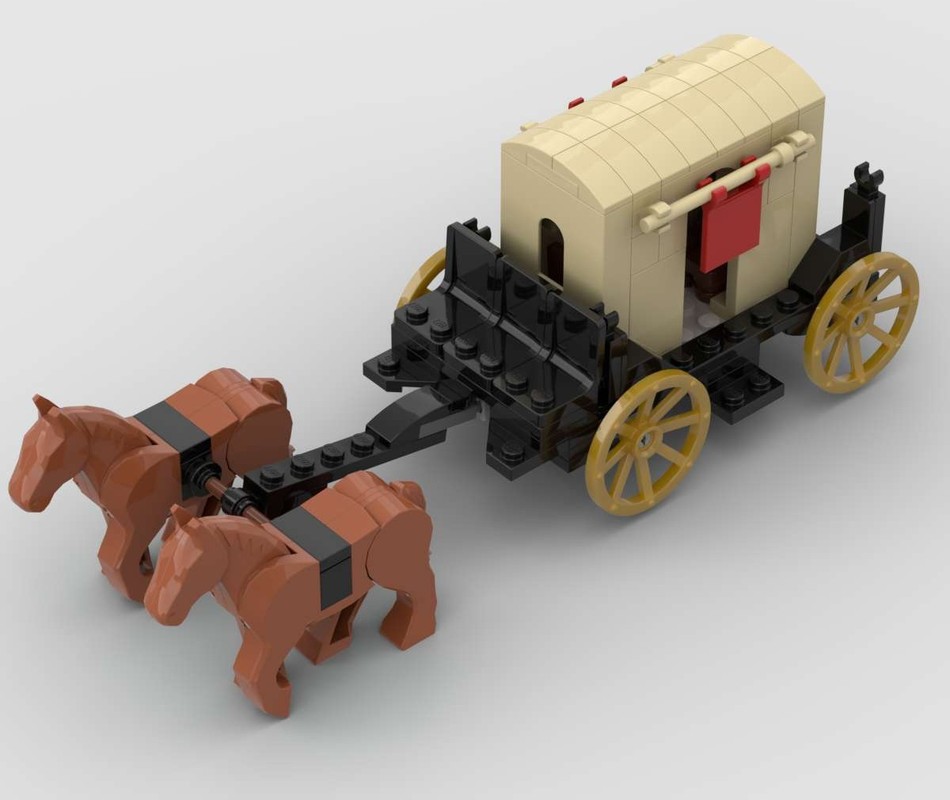 LEGO MOC Roman Travelling Carriage by Tarant57 | Rebrickable - Build ...