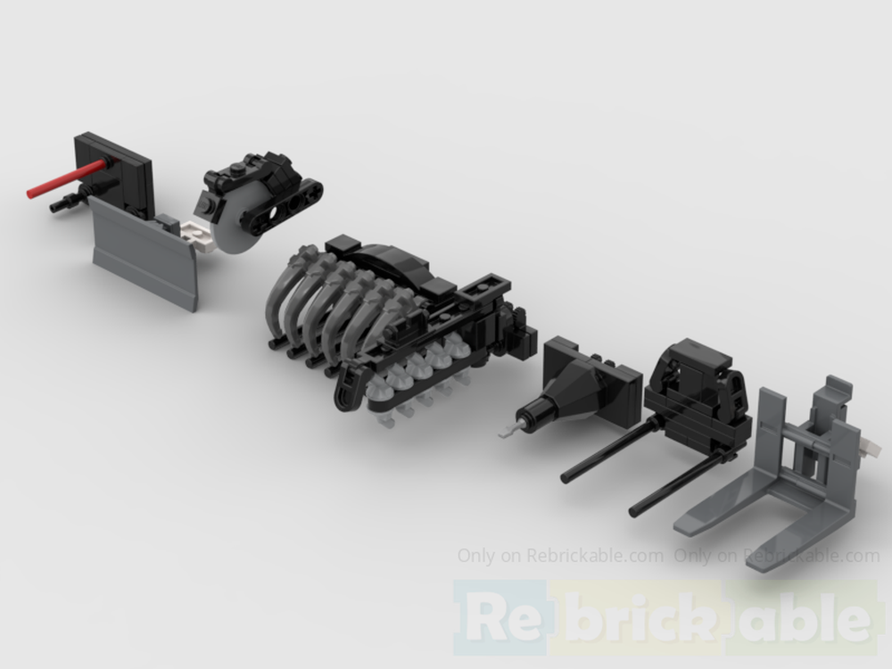 LEGO MOC Skid Steer Attachments by LegoForBlockheads | Rebrickable ...