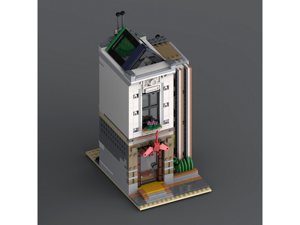 Lego Moc Vinyl Store By Brickative Rebrickable Build With Lego