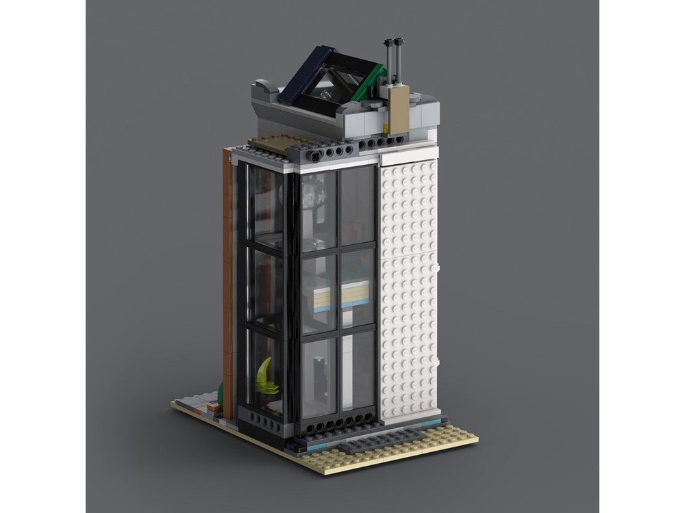 Lego Moc Vinyl Store By Brickative Rebrickable Build With Lego