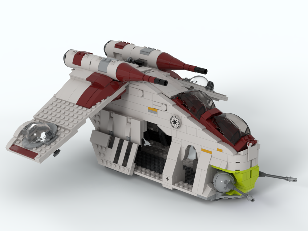 LEGO MOC Republic Gunship details variant - listing parts by Will ...
