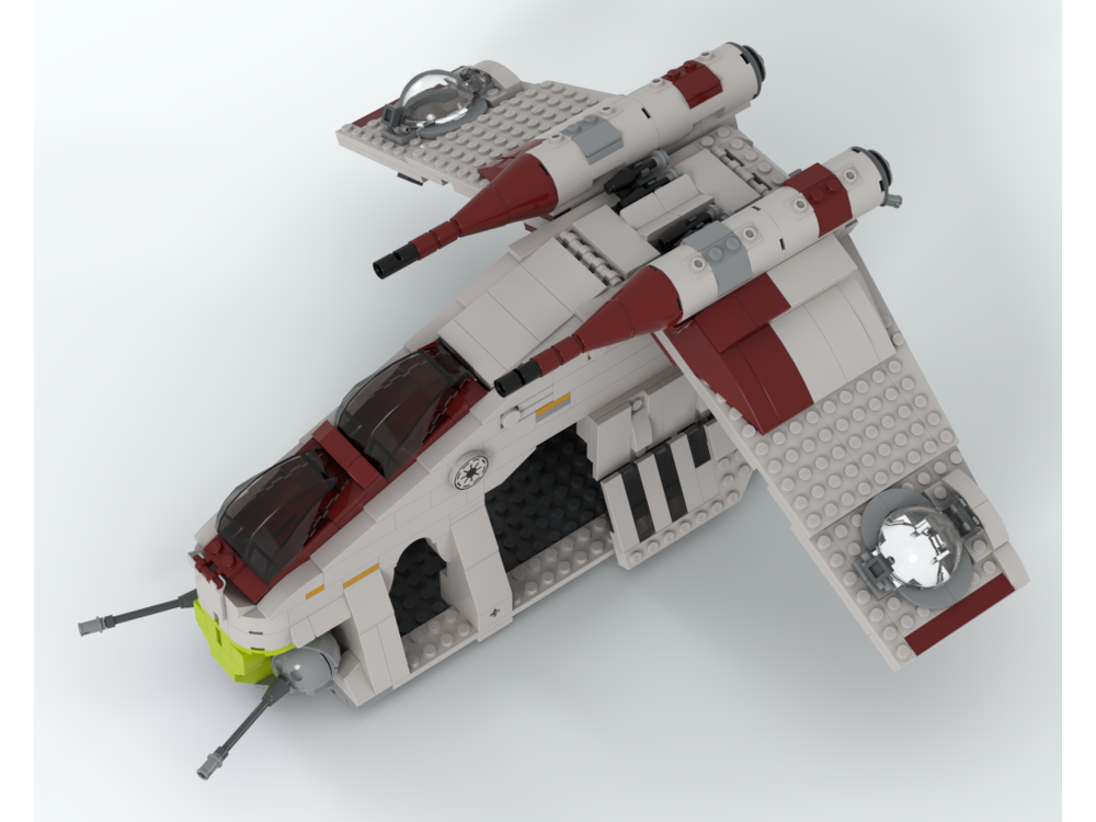 LEGO MOC-194569 Republic Gunship details variant - listing parts by ...