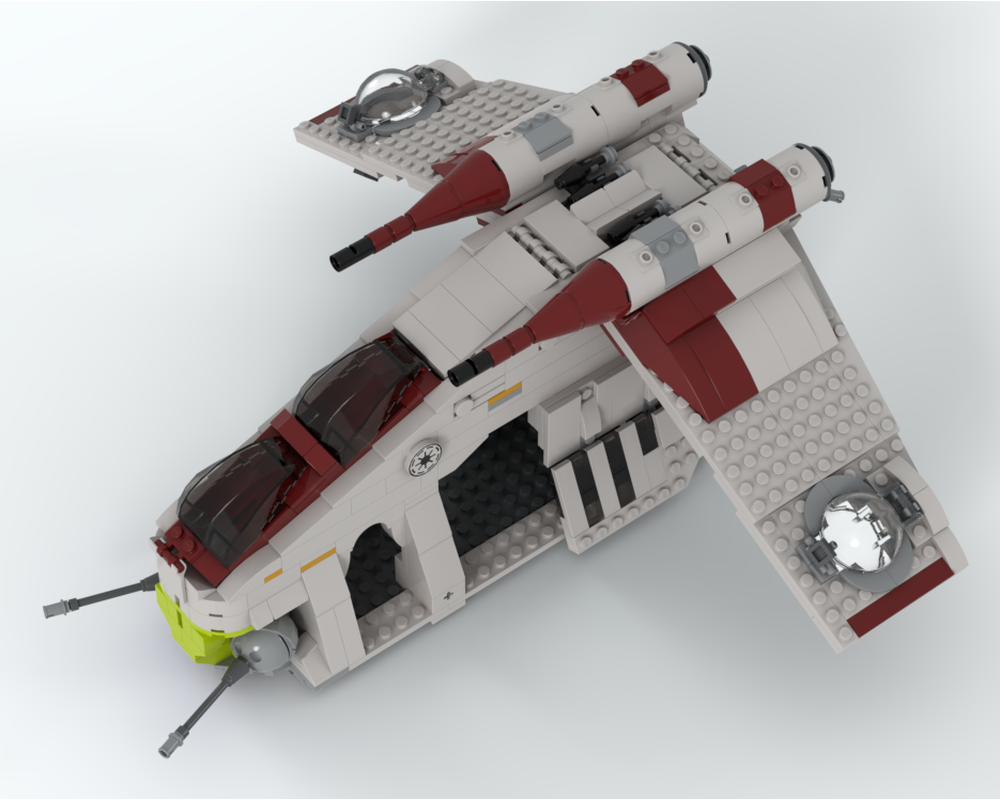 LEGO MOC Republic Gunship details variant - listing parts by Will ...