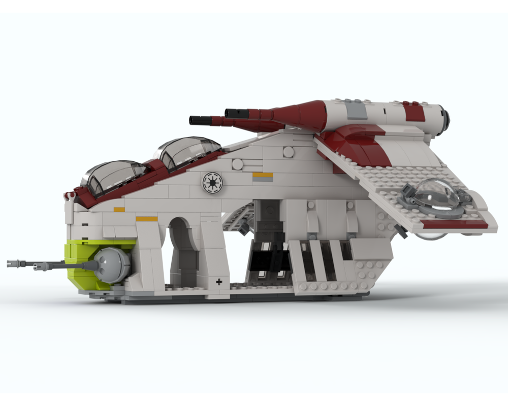 LEGO MOC Republic Gunship details variant - listing parts by Will ...