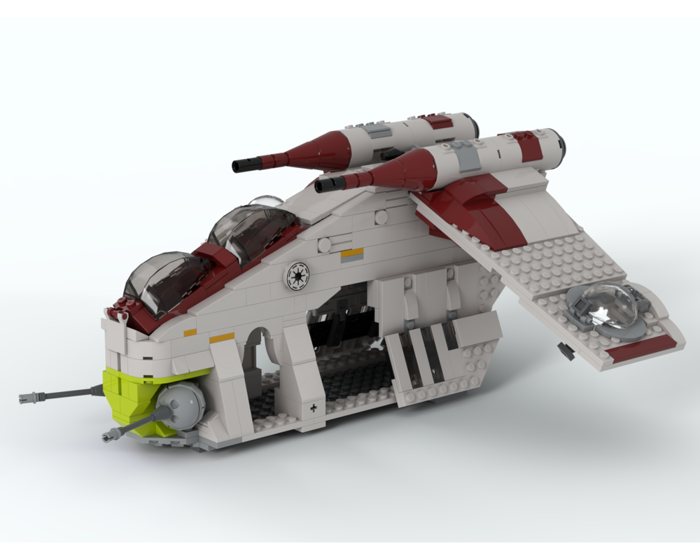 LEGO MOC Republic Gunship details variant - listing parts by Will ...