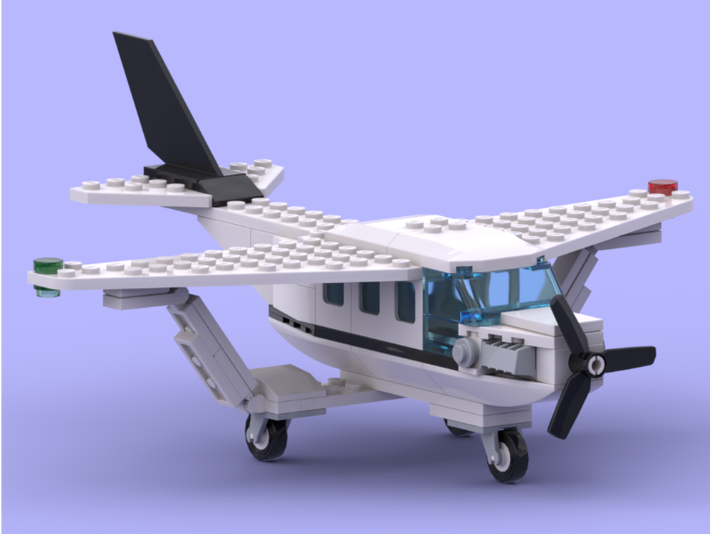 LEGO MOC Small Cargo Plane by earth_girl | Rebrickable - Build with LEGO