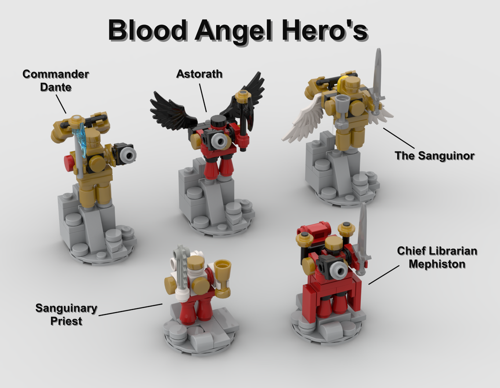 LEGO MOC Blood Angel Hero's by mDaro | Rebrickable - Build with LEGO