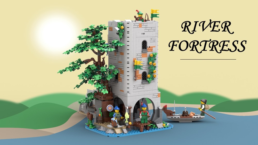 LEGO MOC Forestmen River Fortress by Bobson | Rebrickable - Build with LEGO