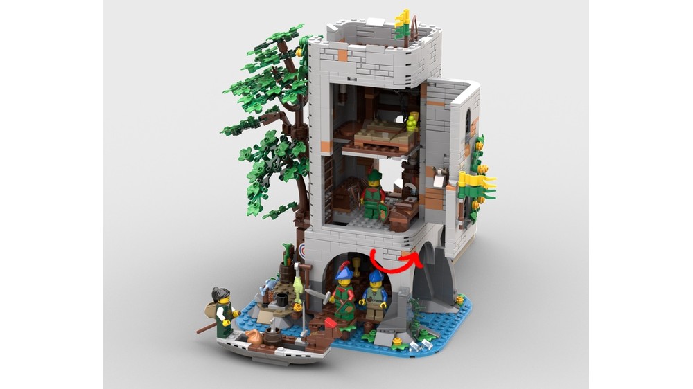 Lego Moc Forestmen River Fortress By Bobson Rebrickable Build With Lego