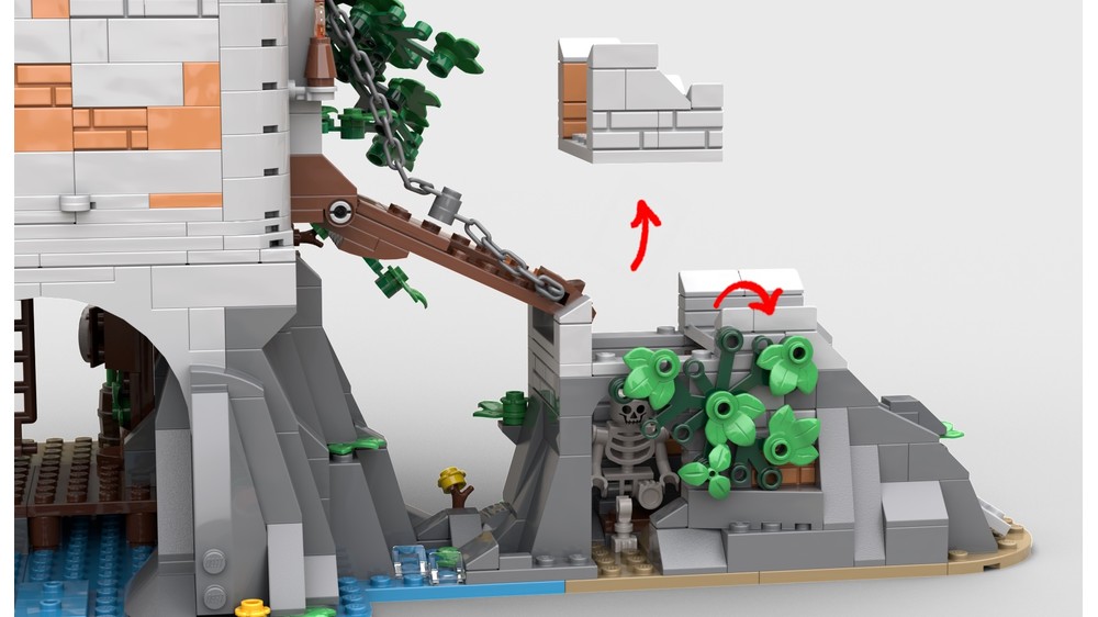 Lego Moc Forestmen River Fortress By Bobson Rebrickable Build With Lego