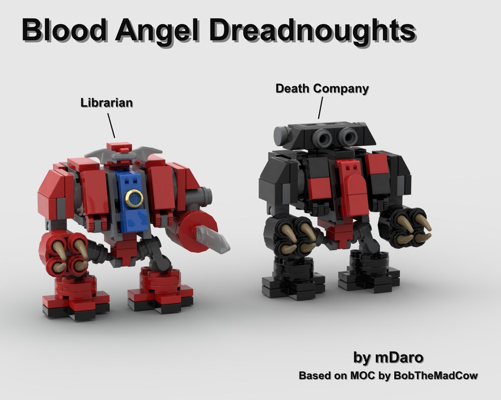 LEGO MOC Blood Angel Dreadnoughts by mDaro | Rebrickable - Build with LEGO