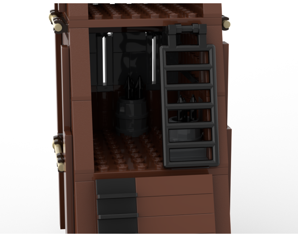 Lego Moc Medieval Siege Tower By Mhbricks Rebrickable Build With Lego