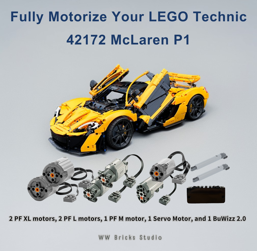 LEGO MOC-194643 [Full RC] LEGO Technic 42172 McLaren P1 with 2 technic ...