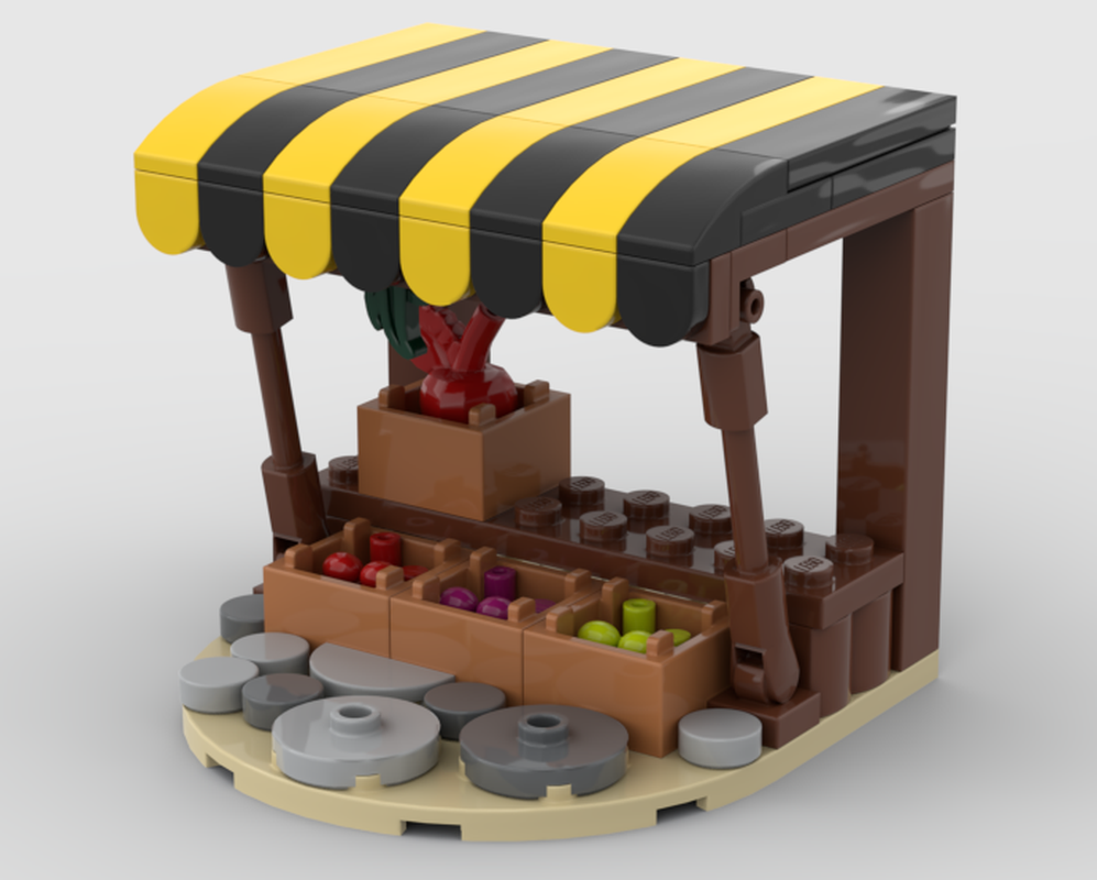 LEGO MOC Market Stand by TheMagicBrick | Rebrickable - Build with LEGO