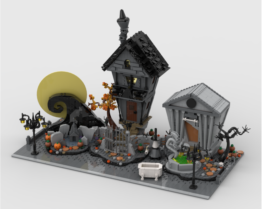 LEGO MOC Modular Display for set 21351 - Tim Burton's The Nightmare ...