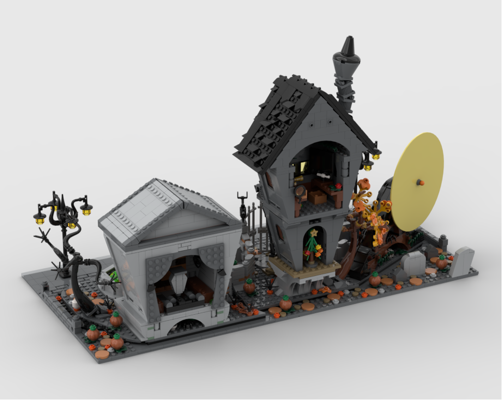 LEGO MOC Modular Display for set 21351 - Tim Burton's The Nightmare ...