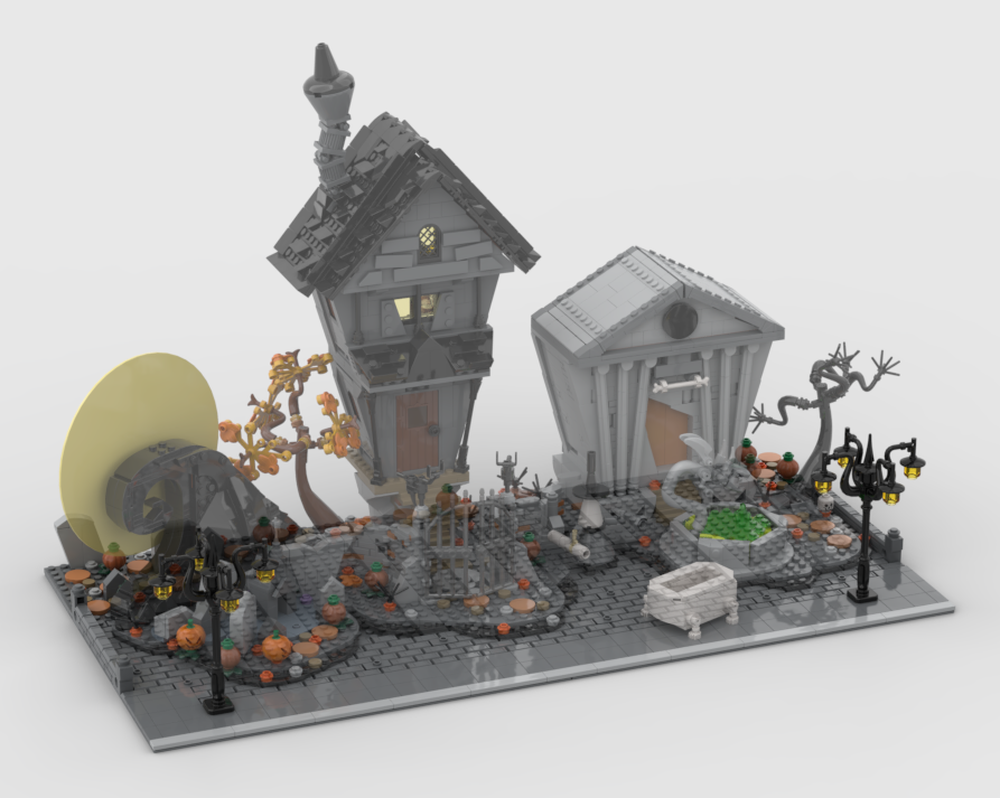 LEGO MOC Modular Display for set 21351 - Tim Burton's The Nightmare ...