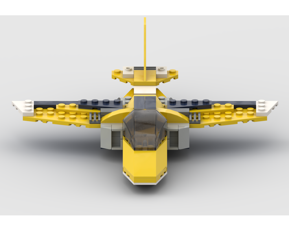 LEGO MOC Small Yellow Jet by Aldebaraane | Rebrickable - Build with LEGO