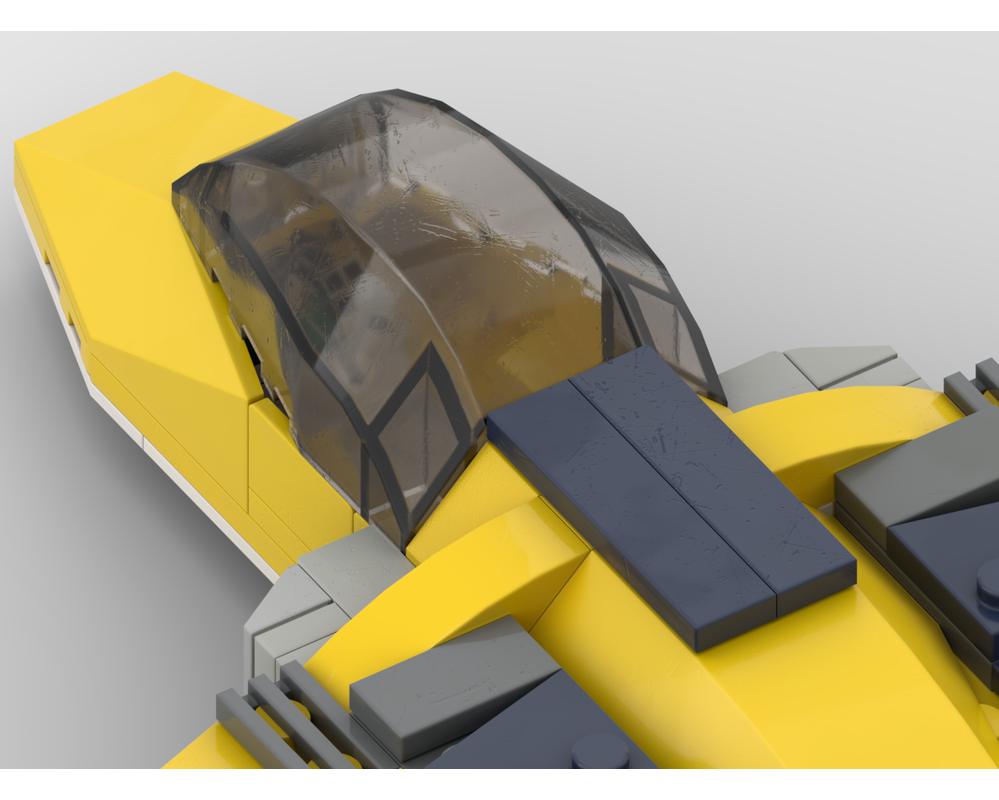 LEGO MOC Small Yellow Jet by Aldebaraane | Rebrickable - Build with LEGO