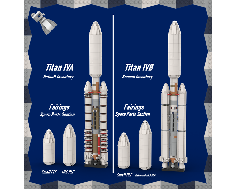 LEGO MOC Titan IV Collection (IVA & IVB) (at 1:110 scale) by RAPTOR ...