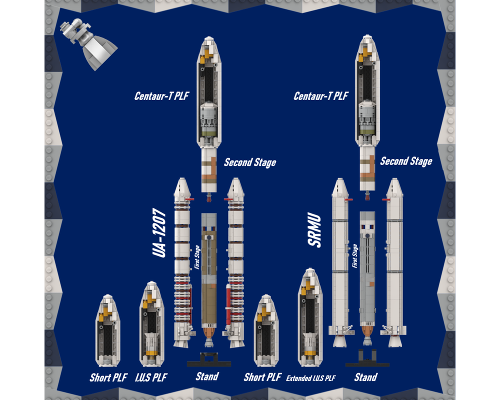 LEGO MOC Titan IV Collection (IVA & IVB) (at 1:110 scale) by RAPTOR ...