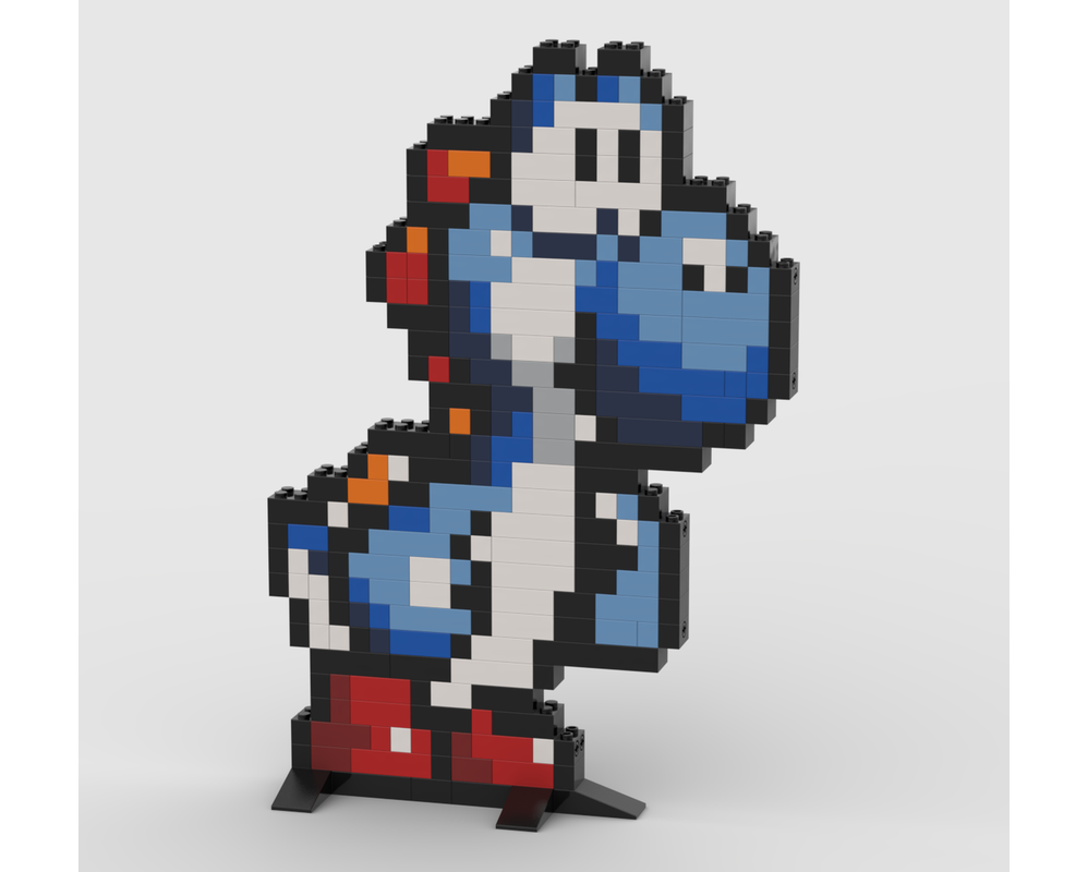 LEGO MOC Blue Yoshi by hyawatha15 | Rebrickable - Build with LEGO